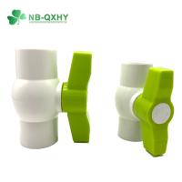 China UV Protected Manual Driving Mode Plastic UPVC/PVC Green Handle Ball Valve for Water Supply for sale