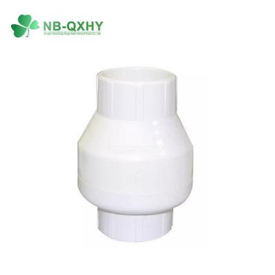 China White PVC Plastic Water Plumbing Pipe Check Valve for Pipe System Personalized Design for sale