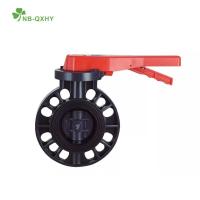 China Fixed Structure Nb-Qxhy PVC Butterfly Valve with Flange Water Household Usage for sale