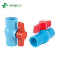 China Custom Color/Handle PVC Blue Compact Ball Valve for Vietnam/Thailand Min.Order 1 Piece for sale