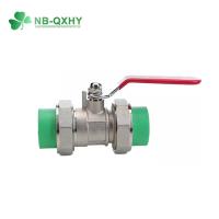 China Green/White PPR Pipe Fitting Water Ball Valve for Customization and Plumbing System for sale
