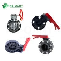 China Centre Sealing PVC UPVC Wafer Type Butterfly Valve for Industrial Needs 50mm-200mm Size for sale