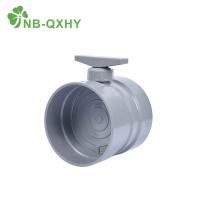 China Manual PVC/UPVC Plastic Ventilation Check Butterfly Valve for Customized Requirements for sale