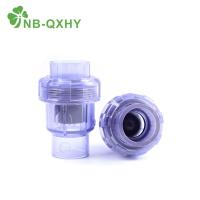 China Plumbing System Tubular PVC Water Supply Pipe One-Way Transparent/Clear Check Valve for sale