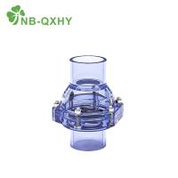China Plumbing System Tubular PVC Water Supply Pipe One-Way Transparent/Clear Check Valve for sale