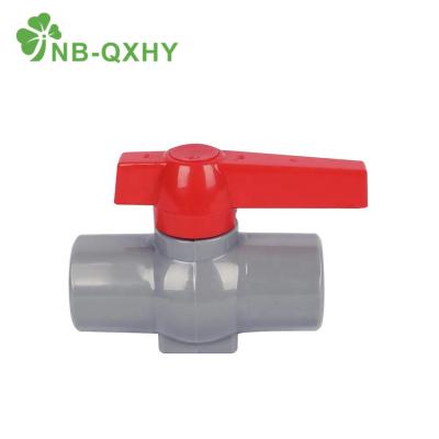 China Supply Water Blue Plastic UPVC PVC Octagonal Ball Valve with Long Handle and Base for sale