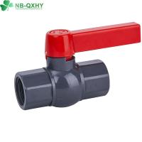 China Supply Water Blue Plastic UPVC PVC Octagonal Ball Valve with Long Handle and Base for sale