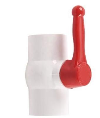 China QX-001 Long Handle 1/2 rdquor -4 rdquor PVC Ball Valve with Thread or Socket Connection for sale