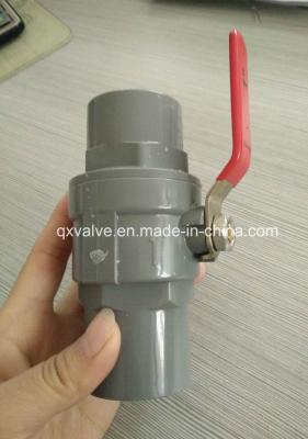 China Flexible Ball Valve Structure in Zhejiang PVC Irrigation Water Pipe with Copper Handle for sale