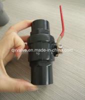 China Flexible Ball Valve Structure in Zhejiang PVC Irrigation Water Pipe with Copper Handle for sale