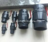 China Flexible Ball Valve Structure in Zhejiang PVC Irrigation Water Pipe with Copper Handle for sale