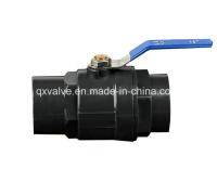 China PVC Ball Valve with Straight Through Type Channel and Steel Handle for sale