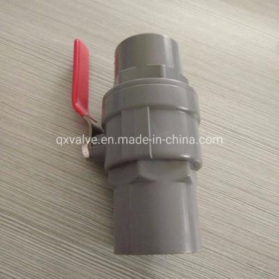 China QX11 Plastic PVC 2PCS Ball Valve with Stainless Steel Handle Within Your Budget and Needs for sale