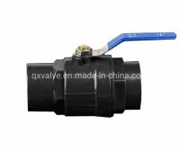 China Plastic PVC Water 2PCS Ball Valve Black with Ss Handle Function Blow-Down Valve 1/2