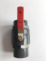 China Flexible Black Color Plastic PVC Two Pieces Ball Valve for Oil and Gas Pipeline for sale