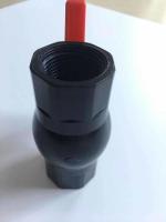 China Flexible Black Color Plastic PVC Two Pieces Ball Valve for Oil and Gas Pipeline for sale