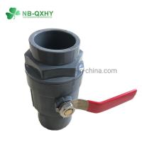 China Manual PVC/UPVC Flexible Ball Valve for Water Supply Steel Handle and Two Pieces for sale