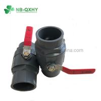 China 2 Prime Prime Zhejiang PVC Irrigation 2PCS Ball Valve With Steel Handle Long Lasting for sale