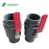 China 2 Prime Prime Zhejiang PVC Irrigation 2PCS Ball Valve With Steel Handle Long Lasting for sale