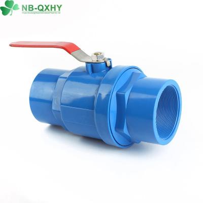 China 2PCS Blue Control Ball Valves for Irrigation Field Industrial Plastic Water Valve for sale