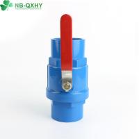 China 2PCS Blue Control Ball Valves for Irrigation Field Industrial Plastic Water Valve for sale