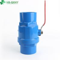 China 2PCS Blue Control Ball Valves for Irrigation Field Industrial Plastic Water Valve for sale