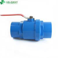 China 2PCS Blue Control Ball Valves for Irrigation Field Industrial Plastic Water Valve for sale