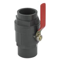 China Glue Connection 1/2-4 Inch PVC Plastic Two Pieces Ball Valve with Normal Temperature for sale