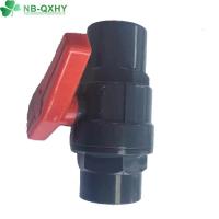 China Two Parts Type  PVC Water Drainage Ball Valve For Agriculture Field for sale