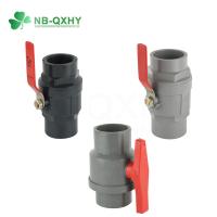 China 1 1/2 Inch PVC/Plastic Ball Valve Straight Through Type Channel Two Parts Type Design for sale