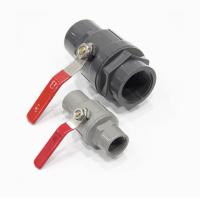 China Light Grey Two Pieces Ball Valve with EPDM O-Ring and Ss Handle 11/2