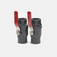 China Light Grey Two Pieces Ball Valve with EPDM O-Ring and Ss Handle 11/2