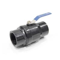China Light Grey Two Pieces Ball Valve with EPDM O-Ring and Ss Handle 11/2