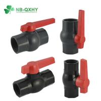 China Normal Temperature PVC UPVC Plastic Two Piece Ball Valve with Stainless Steel Handle for sale