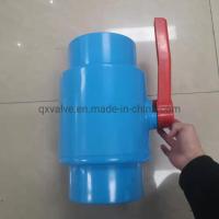China Manual Driving Mode Flexible Ball Valve for Water Supply 6 prime prime in Grey Plastic for sale