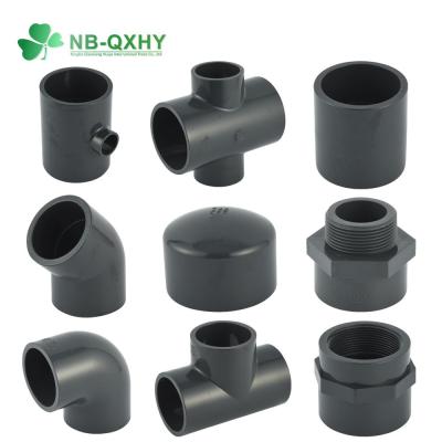 China Casting DIN Standard ASTM Sch40 Sch80 Pn10 Pn16 UPVC CPVC Elbow Tee for Water Supply Drain for sale