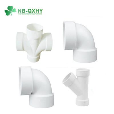 China Equal Wall Thickness 1mm to 4mm PVC Fittings for Drain Water and Sanitary Manufactured for sale
