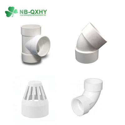 China All Sizes PVC DWV Fitting Equal to ASTM D2665 Drainage with Different Thickness Style for sale