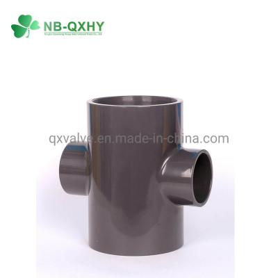 China Forged PVC Reducer Cross with Pn16 Type for Water Supply Deep Gray and Forged Design for sale