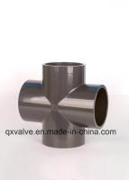 China Forged PVC Reducer Cross with Pn16 Type for Water Supply Deep Gray and Forged Design for sale