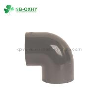 China ASTM Standard PVC QX21 Sch80 UPVC 90deg Elbow Size From 1/2