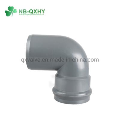 China Round Head Code UPVC Elbow 90deg F/S Size From 200mm to 315mm DIN Standard Pn16 for sale