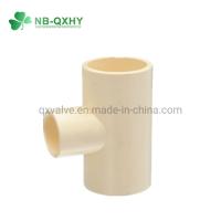 China Pressure Rating Pn16 Wall Thickness SCH40 DIN Standard CPVC Tee Water Supply Type for sale