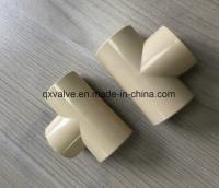 China Pressure Rating Pn16 Wall Thickness SCH40 DIN Standard CPVC Tee Water Supply Type for sale