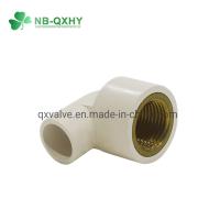 China DIN Standard Pn16 CPVC Female Elbow Brass Water Supply Type Lateral 90°Tee Guaranteed for sale