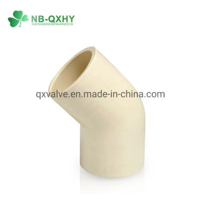 China Glue Connection Pn16 CPVC Elbow 45deg for Hot Water Supply Type DIN Standard for sale