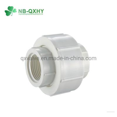 China Water Supply UPVC BS Threaded PVC Fittings in White Female Coupling Elbow Tee and More for sale