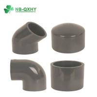 China UPVC 45deg Elbow with Glue Connection Gray Color Pn16 at Competitive for sale