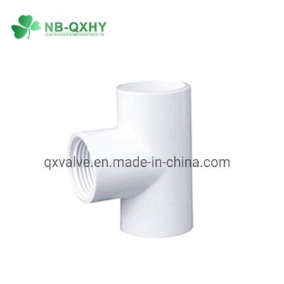 China 100% Material with High Thickness PVC Pipe Fittings Reducing Female Tee for sale