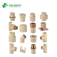 China Water Supply ASTM D2846 Flange PVC Equal Tee Adapter with Equal Size CPVC Pipe Fittings for sale